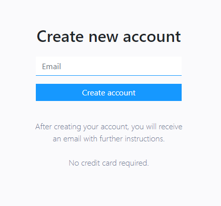 How to register for a new account