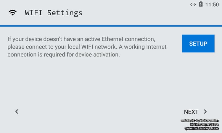 How to set up the initial device configuration with Setup Wizard
